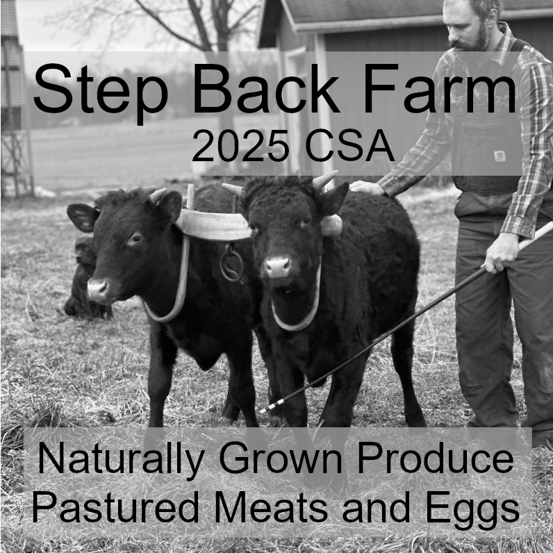 2025 CSA – Step Back Farm